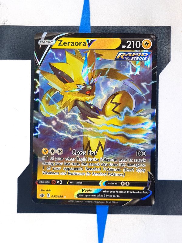 Zeraora V CRE 053 EN NM - Chilling Reign Pokemon Karten