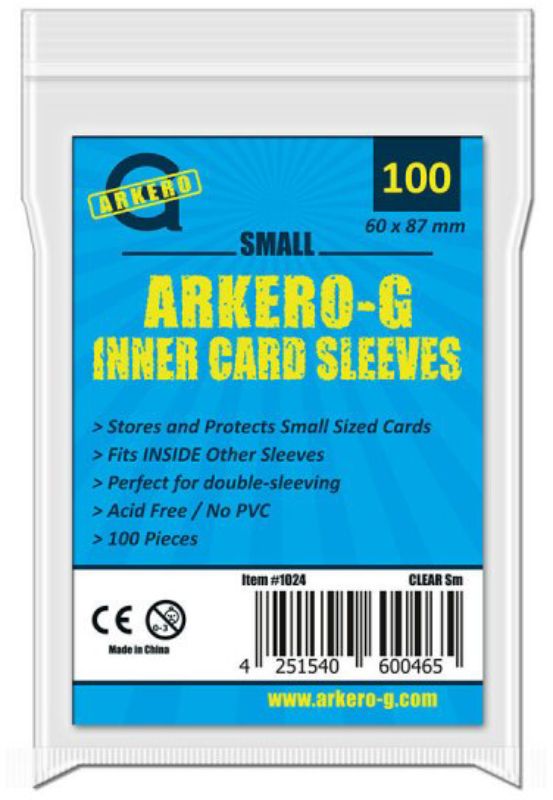 Arkero-G - Small Inner Card Sleeves 100 Stück
