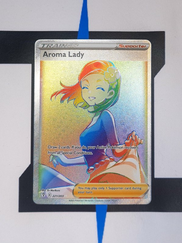 Aroma Lady EVS 221 - Evolving Skies englische Pokemon Karten
