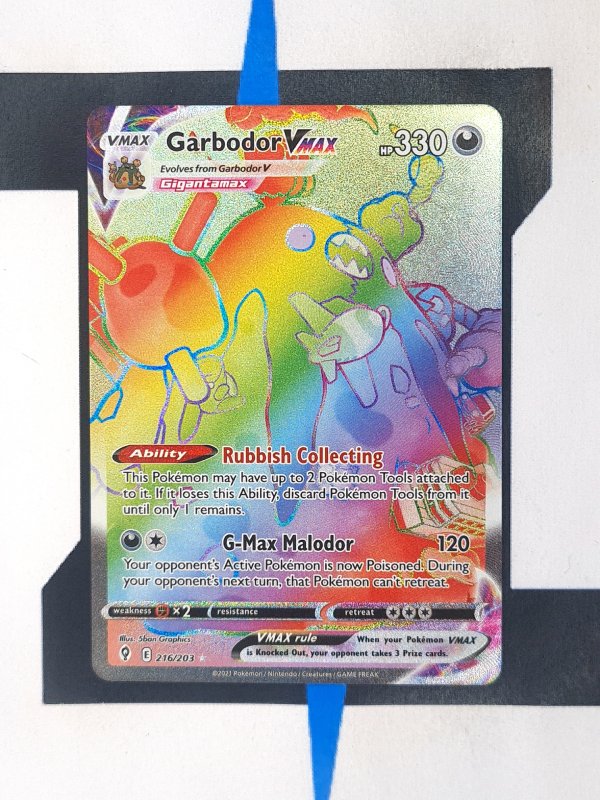 Garbodor VMAX EVS 216 - Evolving Skies Pokemon Karten